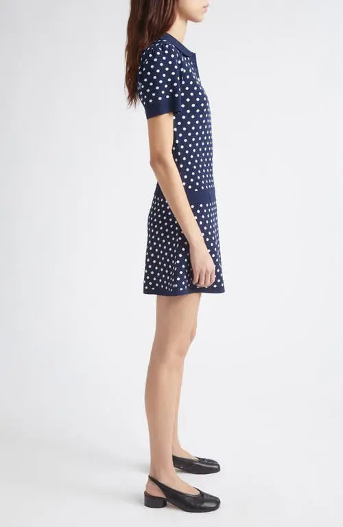 Sandy Liang Polka Dot Sweater Dress