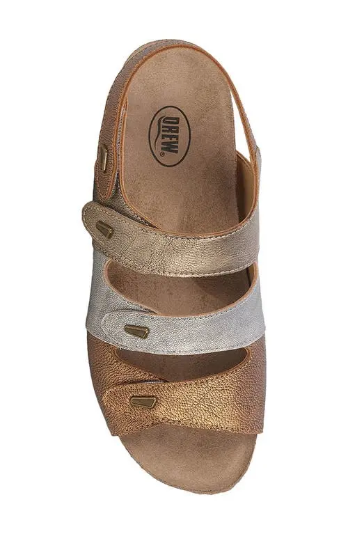 Drew Margo Slingback Sandal - Metallic Combo