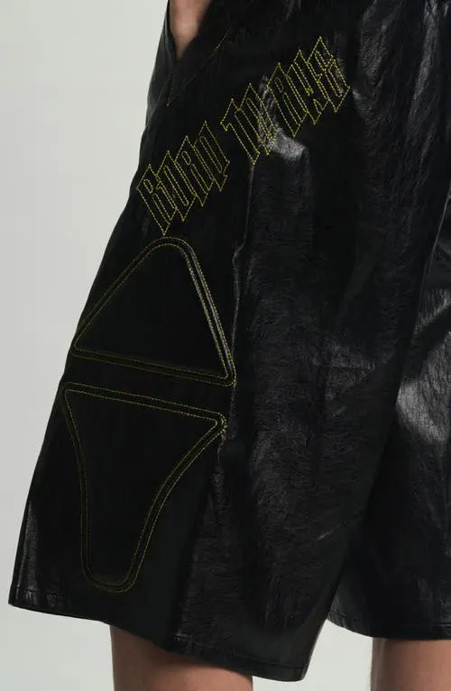 RtA Rami Biker Shorts With Graphic Detail