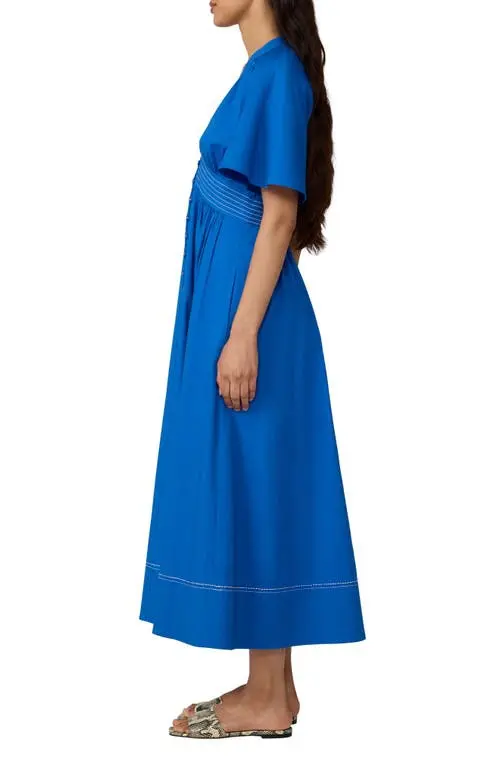 Diane Von Furstenberg Dawn Stretch Cotton Poplin Midi Dress