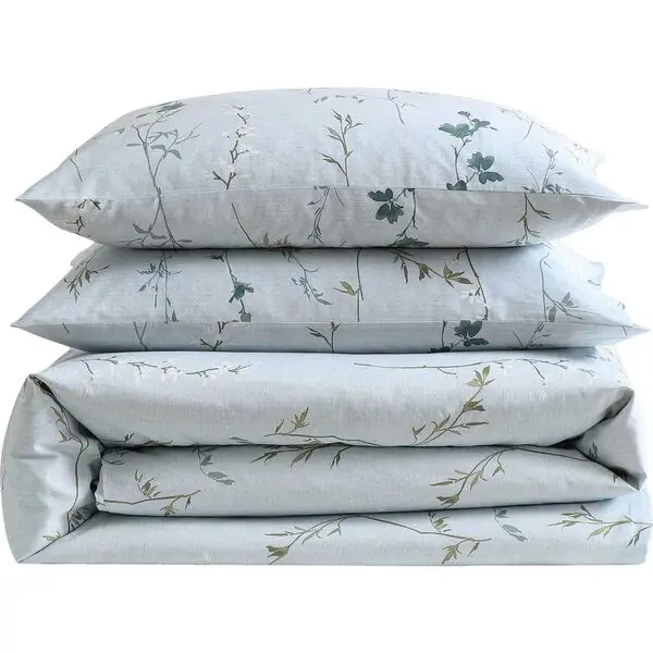 Calvin Klein Wildflower Duvet Set - Light/medium Blue