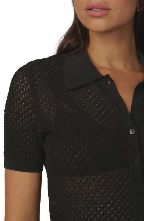 Joe's Jeans The Davey Open Stitch Short Sleeve Cardigan