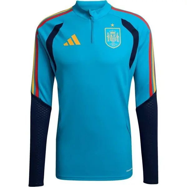 Adidas Spain National Team 2026 Tiro Quarter-zip Training Top - Turquoise