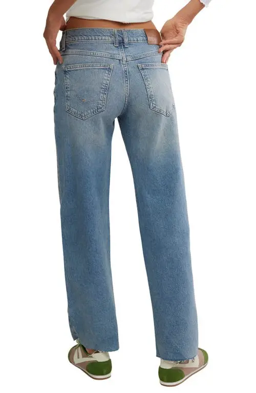 Free People We The Free Risk Taker Raw Hem Straight Leg Jeans