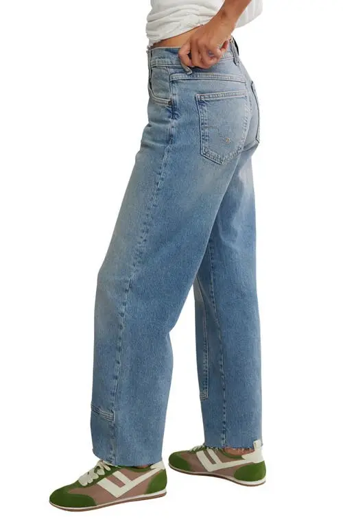 Free People We The Free Risk Taker Raw Hem Straight Leg Jeans