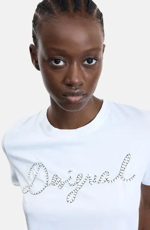 Desigual Stitch Logo T-shirt