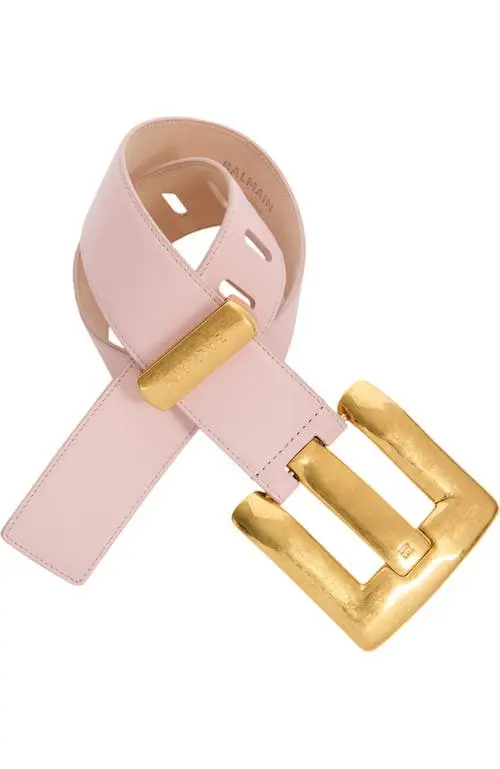 Balmain Anthem Smooth Leather Belt
