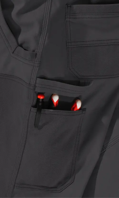 STRAUSS Double Front Work Pants - Black