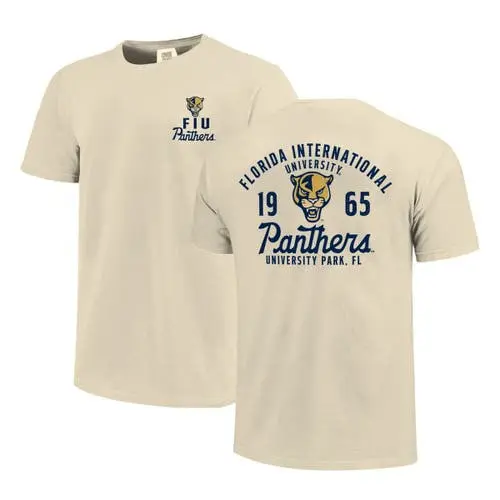 IMAGE ONE Fiu Panthers Comfort Colors Mascot Overlay T-shirt - Cream