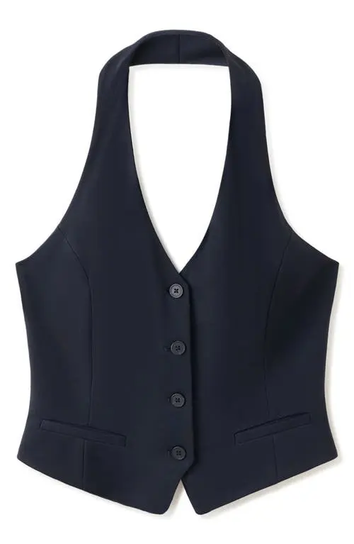 Mango Halter Vest - Navy