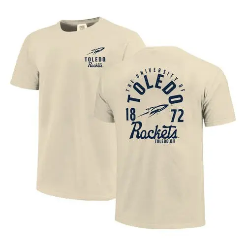 IMAGE ONE Toledo Rockets Comfort Colors Mascot Overlay T-shirt - Cream