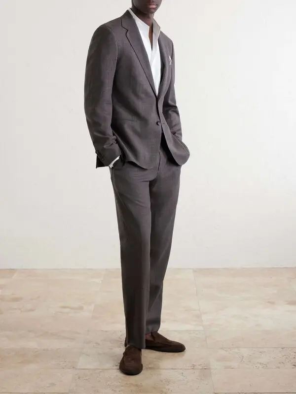 Mr P. Wool, Silk And Linen-blend Suit Jacket