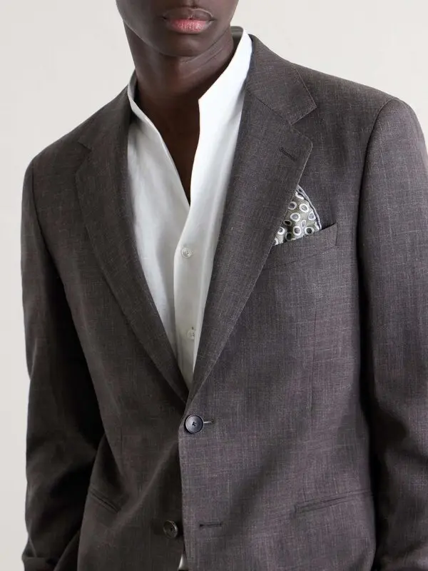Mr P. Wool, Silk And Linen-blend Suit Jacket