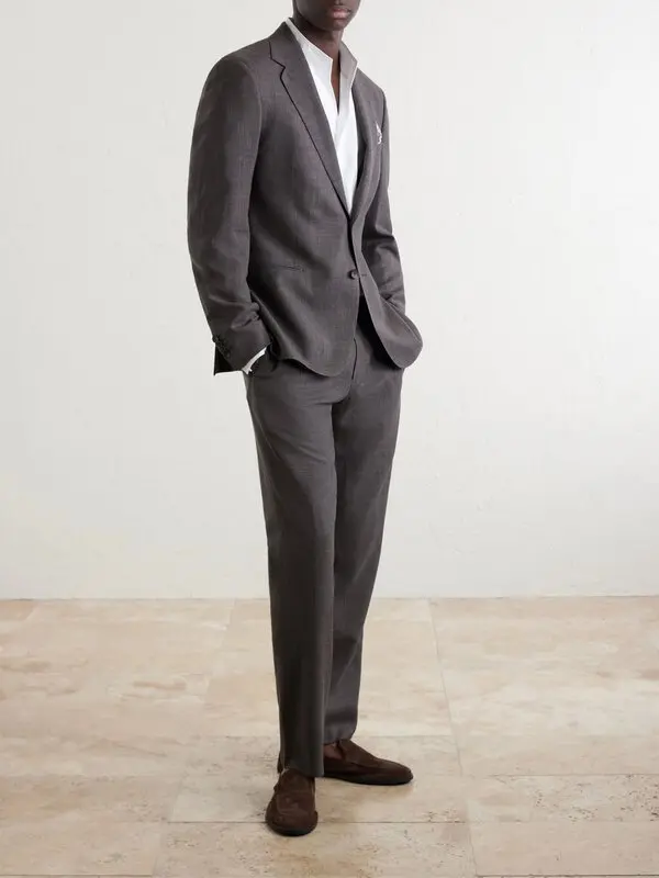 Mr P. Wool, Silk And Linen-blend Suit Jacket