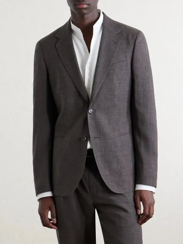 Mr P. Wool, Silk And Linen-blend Suit Jacket