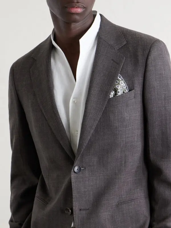 Mr P. Wool, Silk And Linen-blend Suit Jacket
