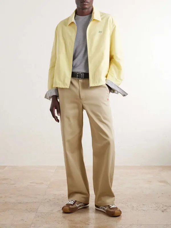 Loewe Logo-embroidered Cotton-blend Jacket