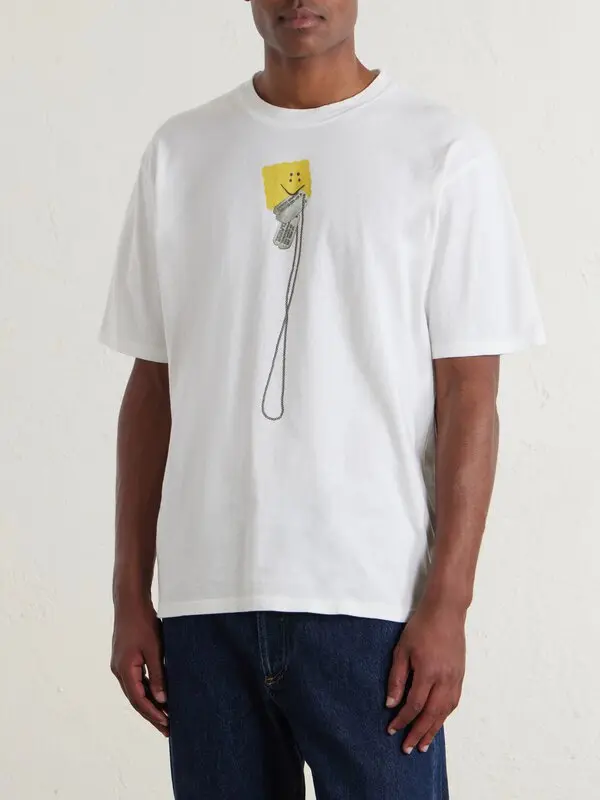 Kapital Peckish Printed Cotton-jersey T-shirt