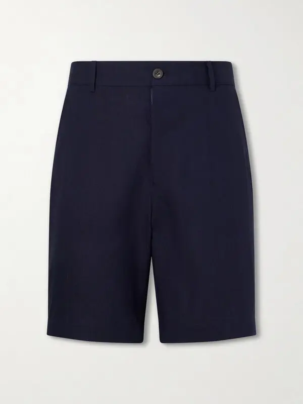 Paul Smith Straight-leg Linen Shorts - Blue