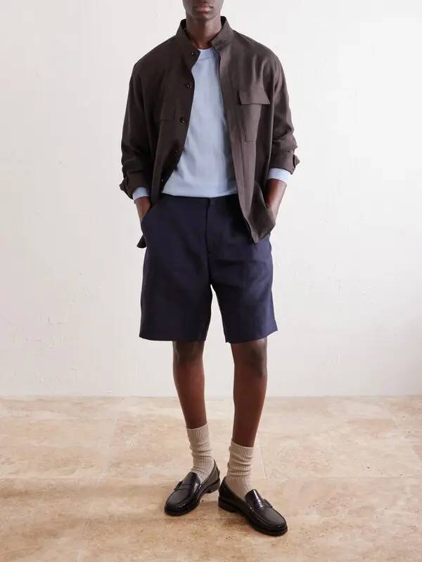 Paul Smith Straight-leg Linen Shorts