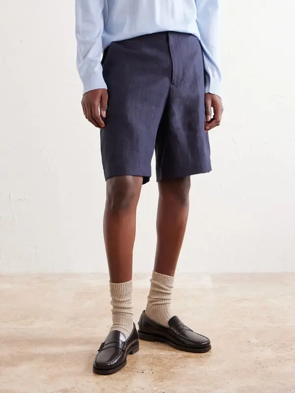Paul Smith Straight-leg Linen Shorts