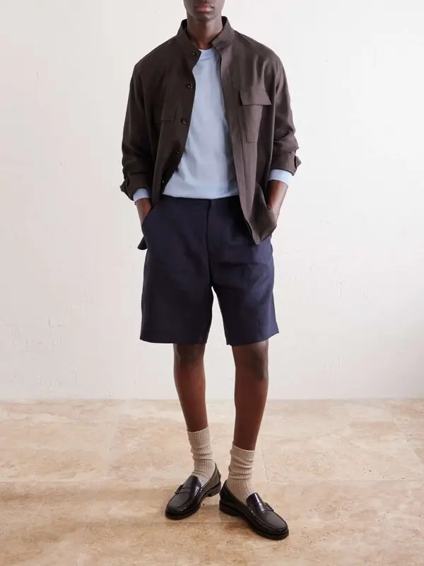 Paul Smith Straight-leg Linen Shorts