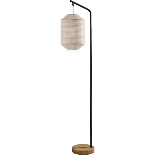 ADESSO Keanu Floor Lamp - Black