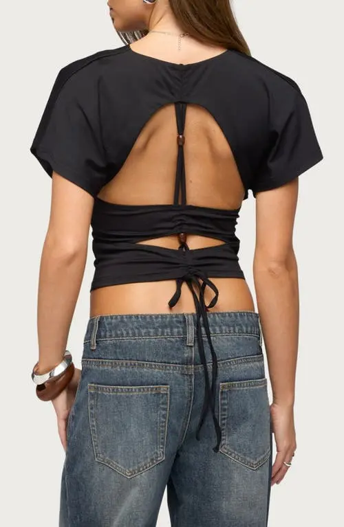 EDIKTED Salie Back Cutout Crop Top