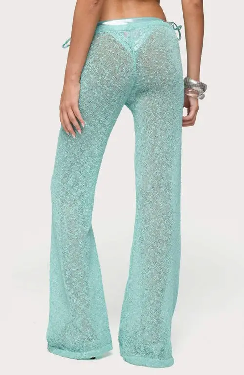 EDIKTED Bena Knit Flare Pants