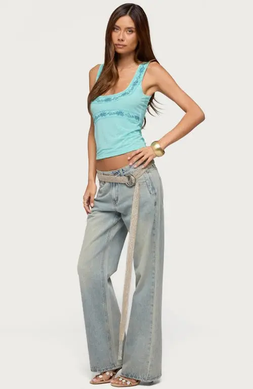 EDIKTED Isiadora Beaded Tank