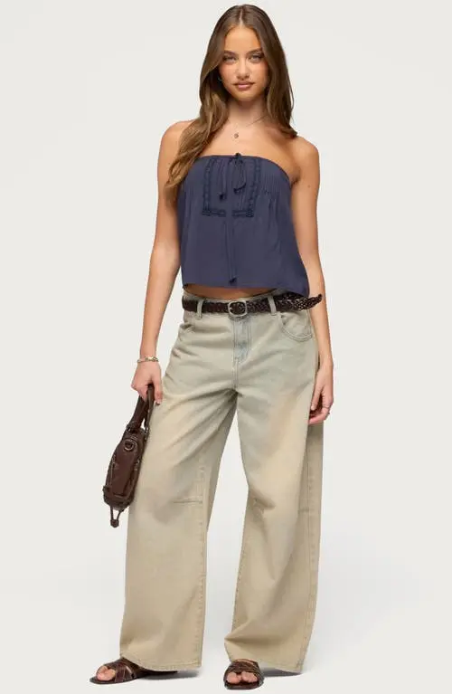 EDIKTED Joycee Strapless Top