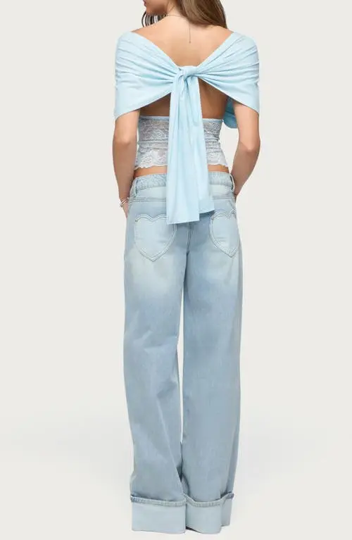 EDIKTED Eloria Lace Crop Top