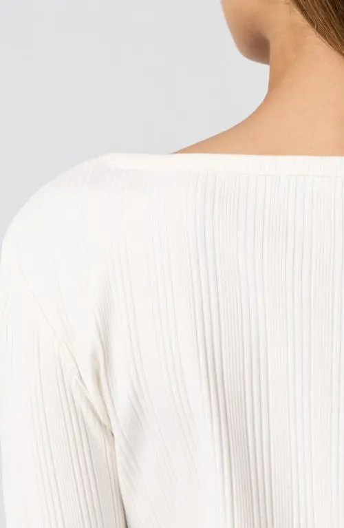 FLORENCE BY MILLS Ribbed Henley Cardigan - Jet Stream