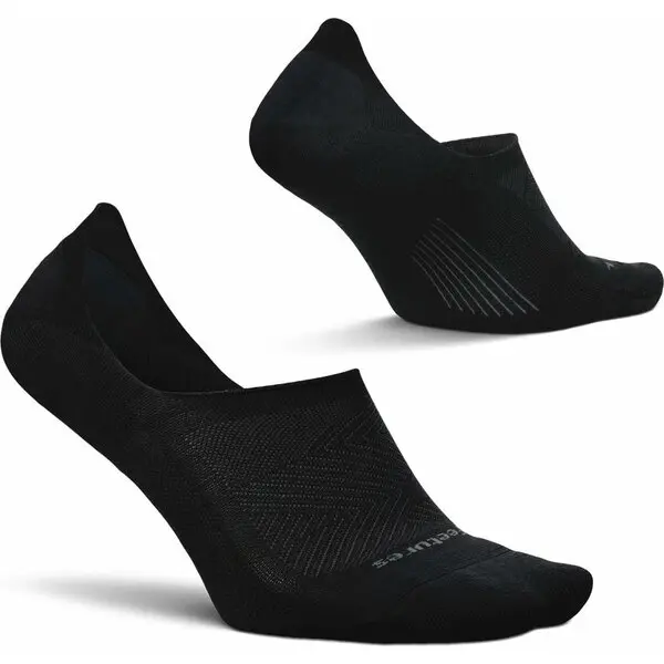 FEETURES Elite Light Cushion Invisible Socks With Targeted Compression And Anti-slip Technology - Graphite