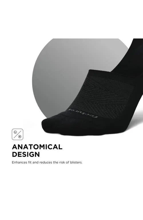 FEETURES Elite Light Cushion Invisible Socks With Targeted Compression And Anti-slip Technology - Graphite