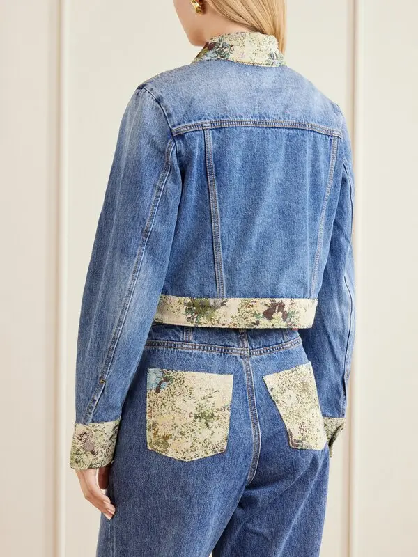 ALEMAIS Marcel Printed Denim Jacket