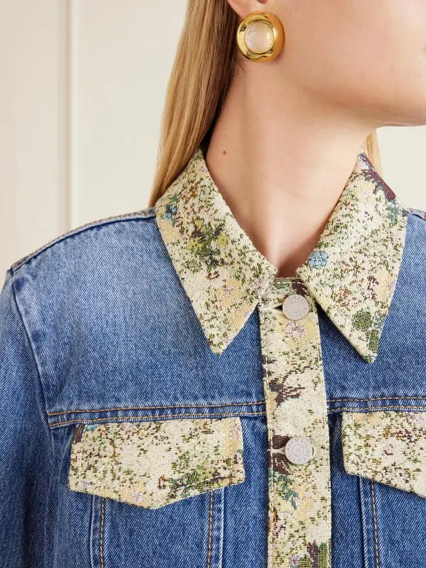 ALEMAIS Marcel Printed Denim Jacket