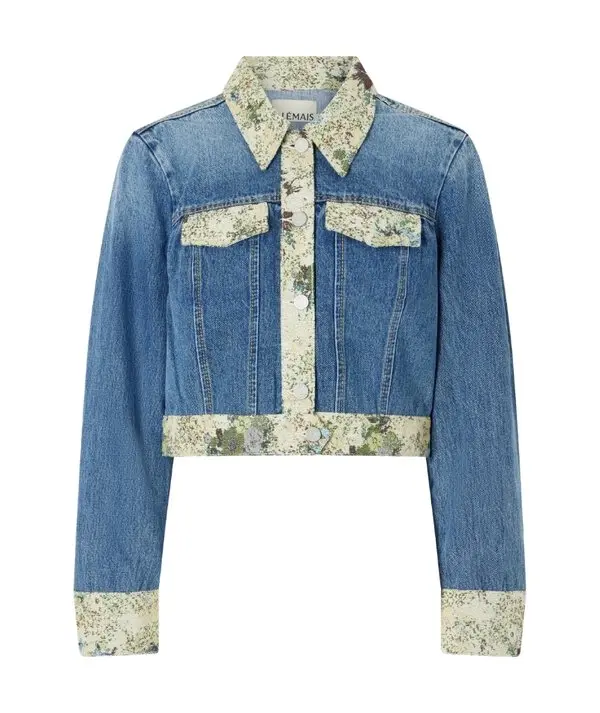 ALEMAIS Marcel Printed Denim Jacket - Indigo