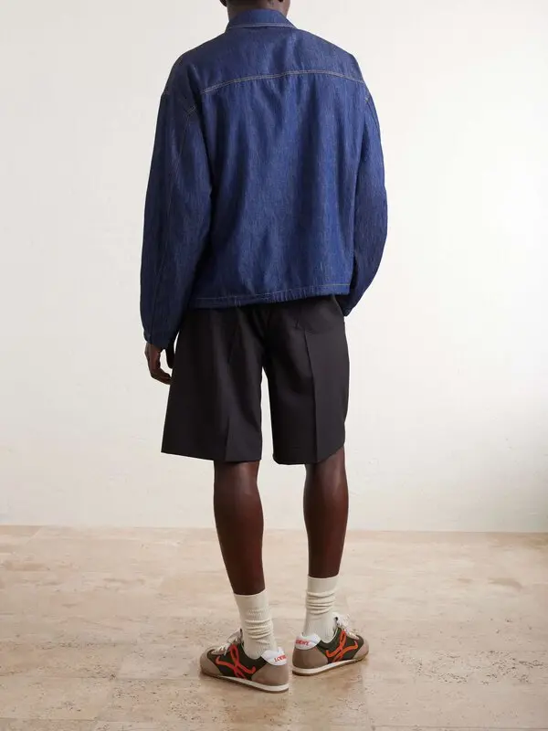 Loewe Anagram-appliqué Cotton Chambray Jacket