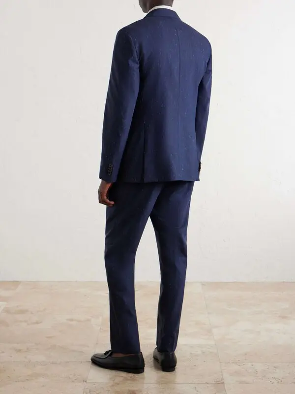 Mr P. Wool And Silk-blend Dupioni Suit Jacket