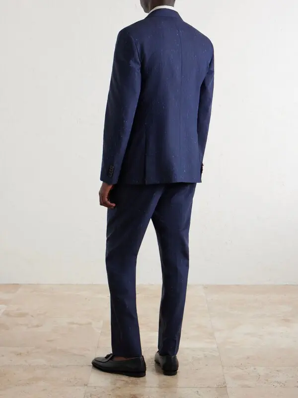 Mr P. Wool And Silk-blend Dupioni Suit Jacket