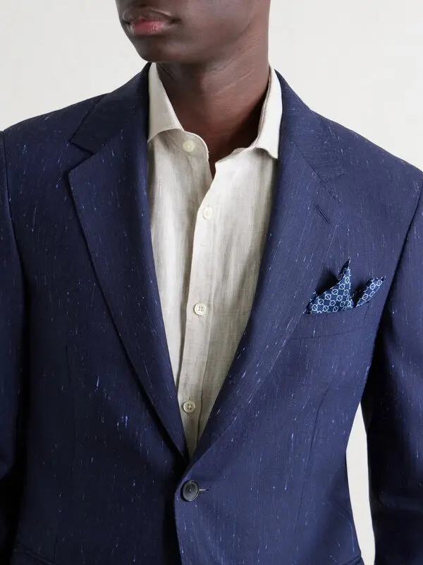 Mr P. Wool And Silk-blend Dupioni Suit Jacket