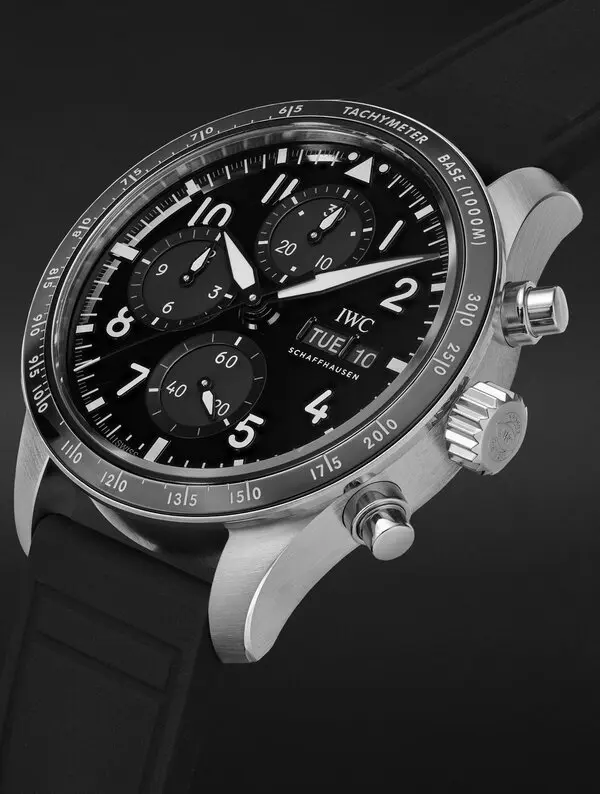 IWC SCHAFFHAUSEN Pilot's Watch Automatic Chronograph 42.5mm Titanium And Rubber