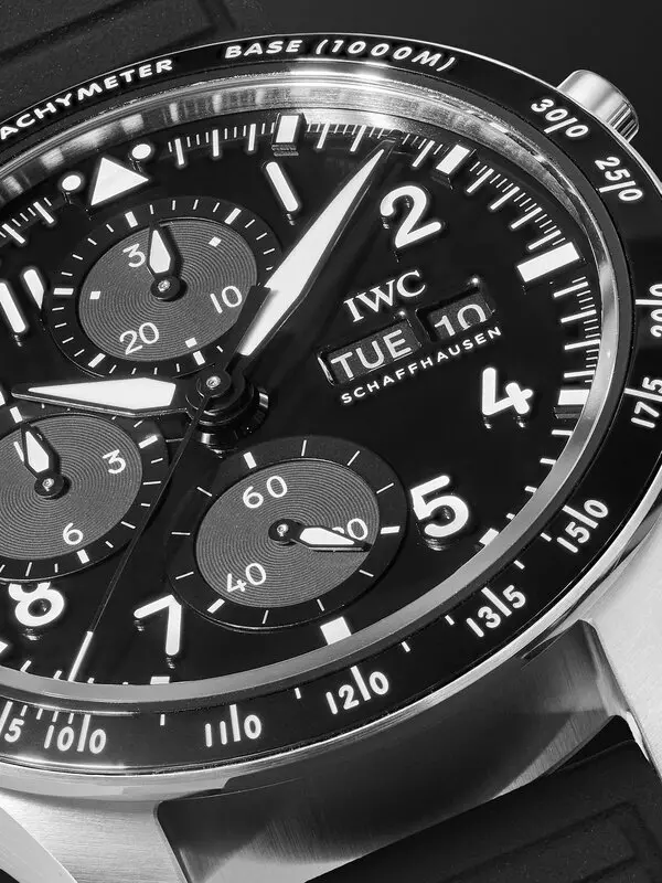 IWC SCHAFFHAUSEN Pilot's Watch Automatic Chronograph 42.5mm Titanium And Rubber