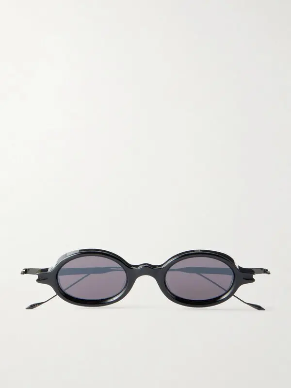 JACQUES MARIE MAGE Melchior Round Frame Sunglasses