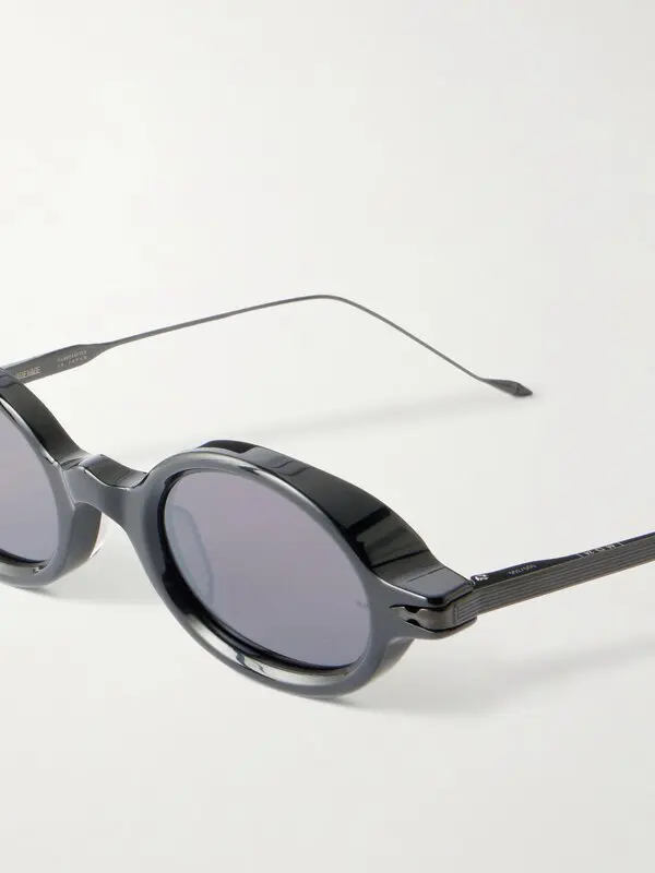 JACQUES MARIE MAGE Melchior Round Frame Sunglasses
