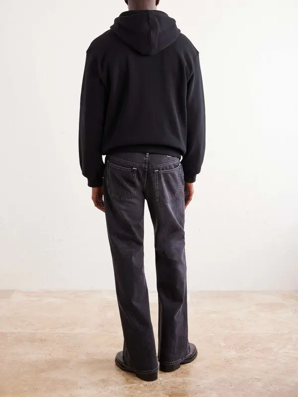 FRIZMWORKS Waffle-knit Cotton Zip-up Hoodie