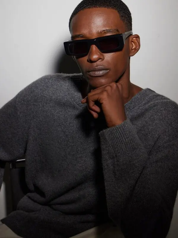 JACQUES MARIE MAGE Rimbaud Square-frame Acetate Sunglasses