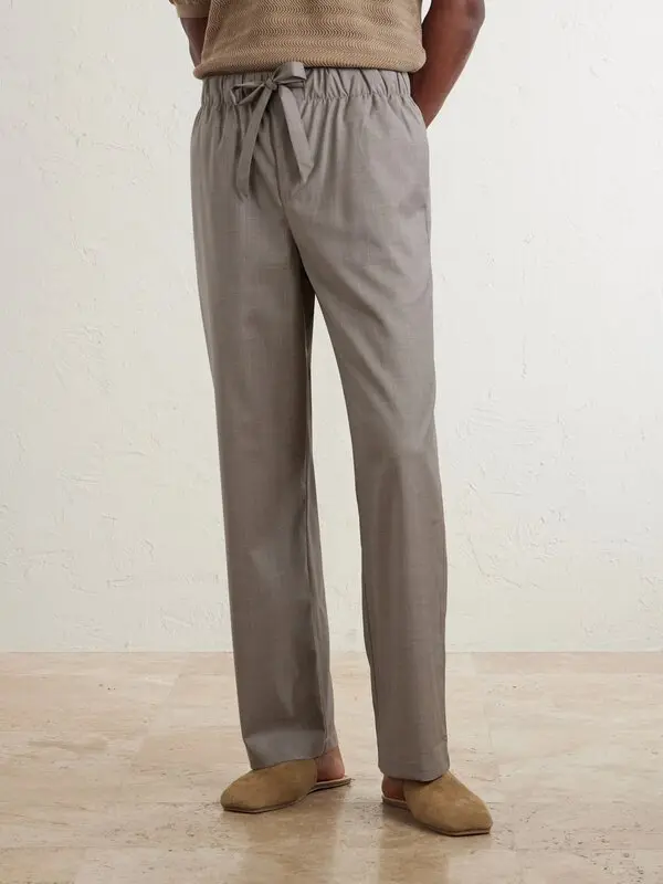 Frescobol Carioca Luan Wool Drawstring Trousers