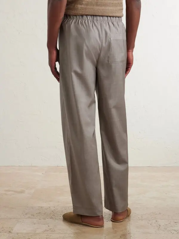 Frescobol Carioca Luan Wool Drawstring Trousers